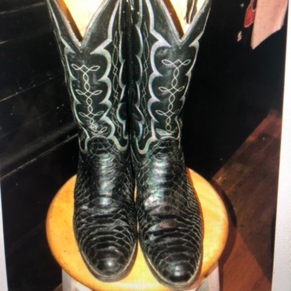 Tony Lama | Shoes | Vintage Tony Lama Snake Skin Boots | Poshmark